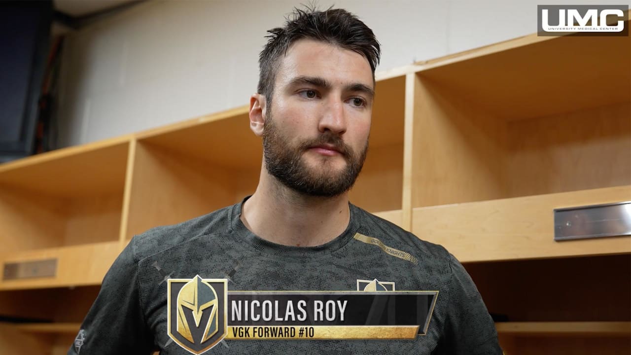 Nicolas Roy Postgame 10/12 | Vegas Golden Knights