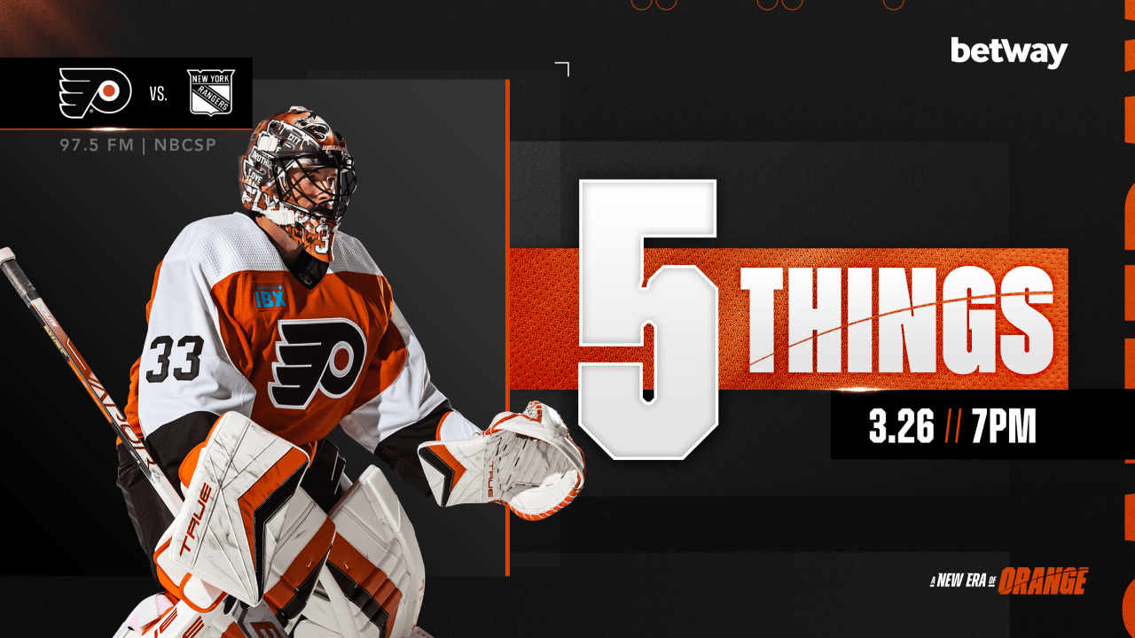 5 Things: Flyers @ Rangers | Philadelphia Flyers