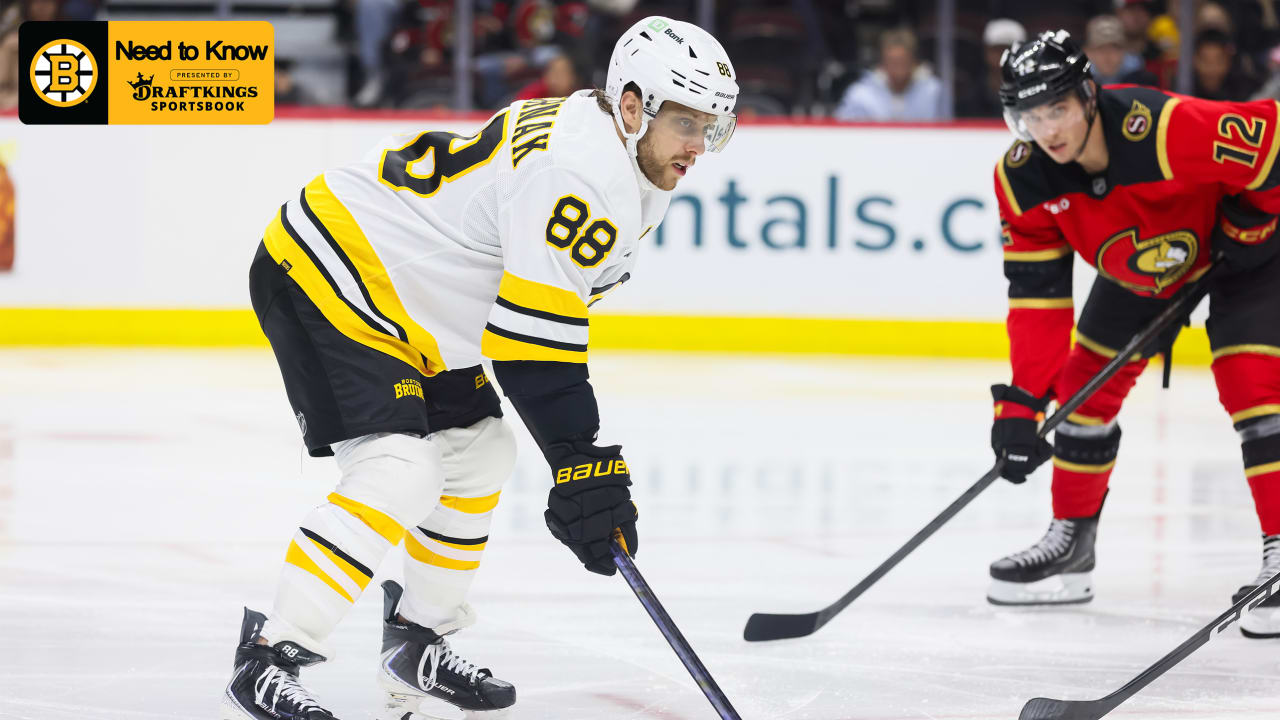 Need to Know: Bruins at Senators | Boston Bruins