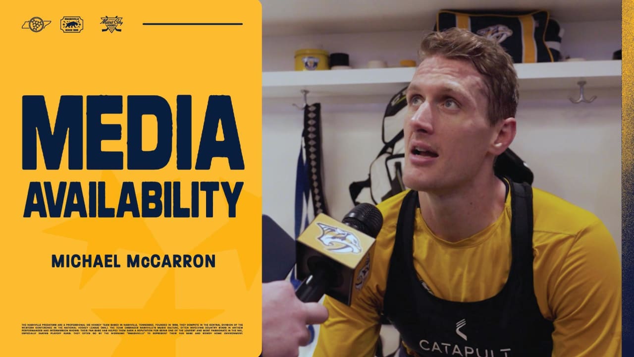 Media Availability: Michael McCarron | Nashville Predators