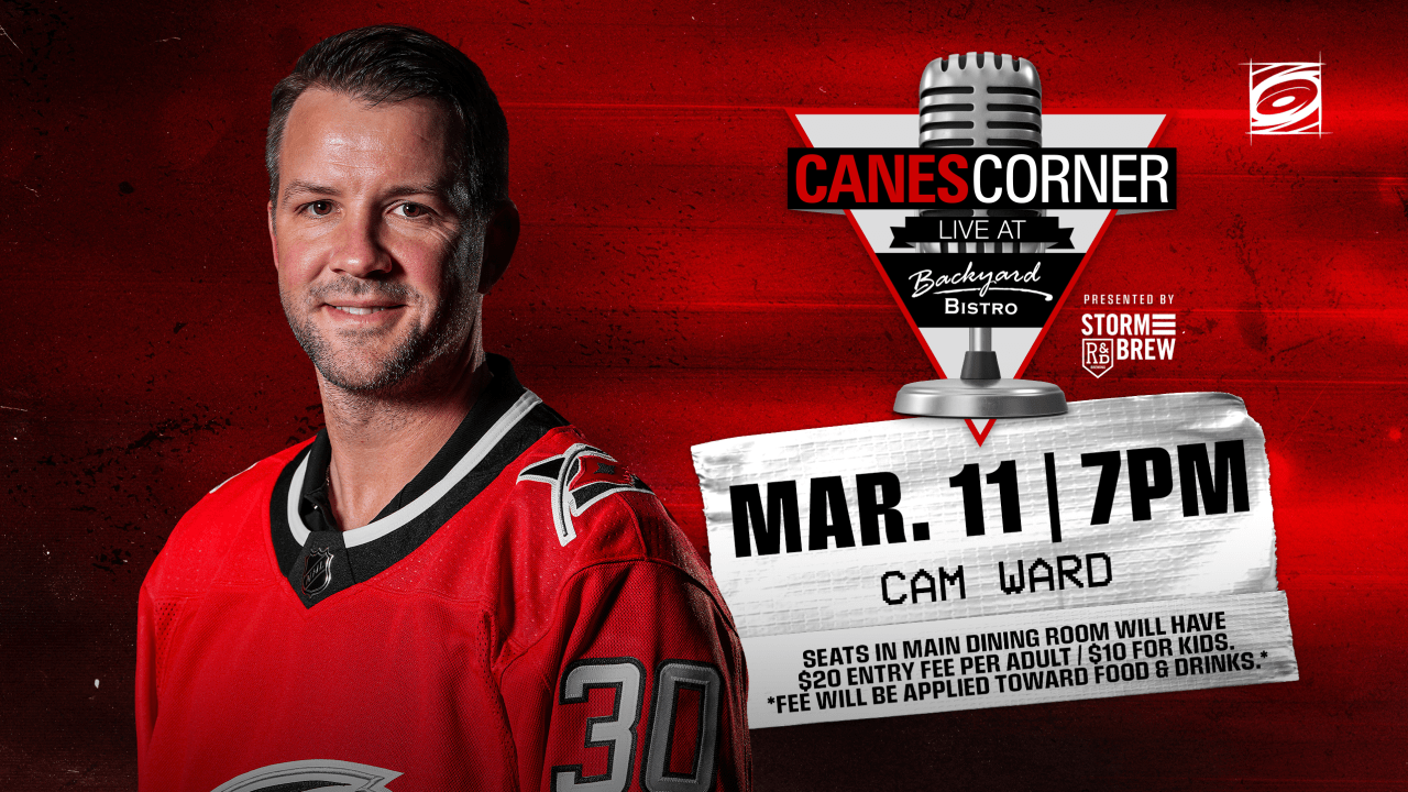 Canes Corner With Cam Ward Set For March 11 | Carolina Hurricanes