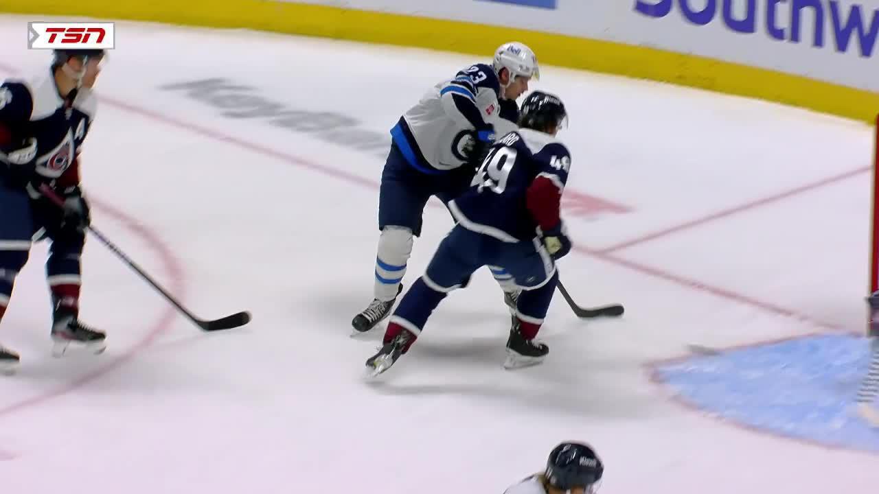 WPG@COL: Monahan scores goal against Alexandar Georgiev | Winnipeg Jets