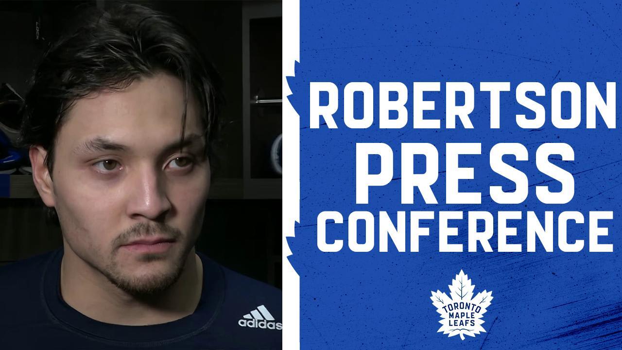 Nicholas Robertson | Pre Game | Toronto Maple Leafs