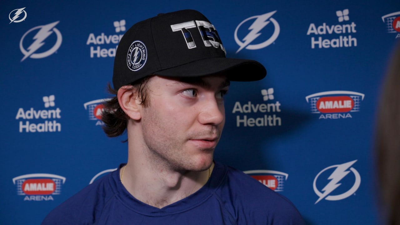 Brayden Point | Postgame vs Carolina Hurricanes | Tampa Bay Lightning