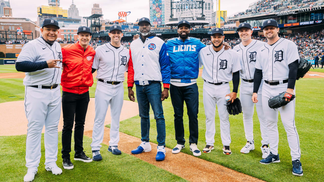 Lidstrom joins fellow Detroit icons for first pitch at Tigers Opening ...