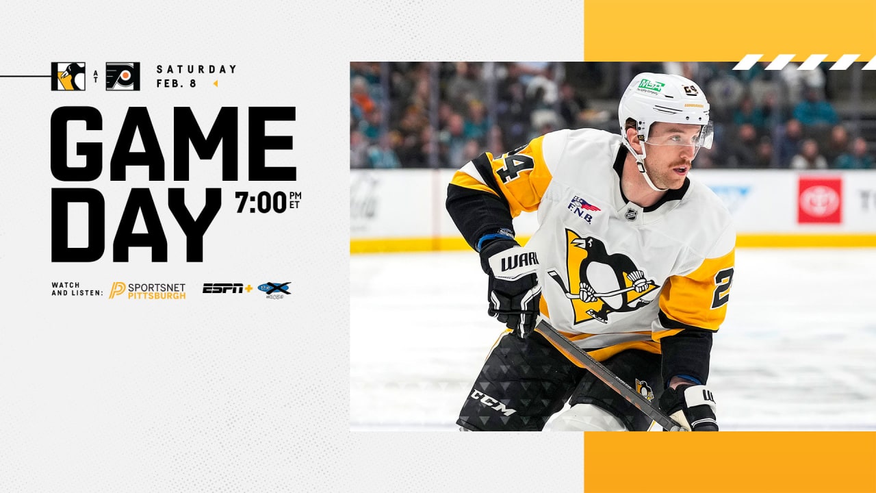 Game Preview: 02.08.25 at Philadelphia Flyers | Pittsburgh Penguins