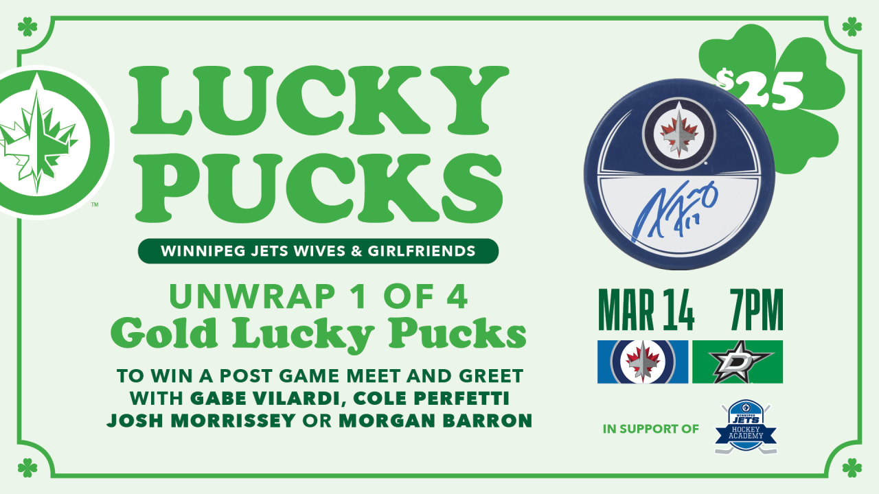 Jets’ Wives and Girlfriends sell “Lucky Pucks” in support of Winnipeg ...
