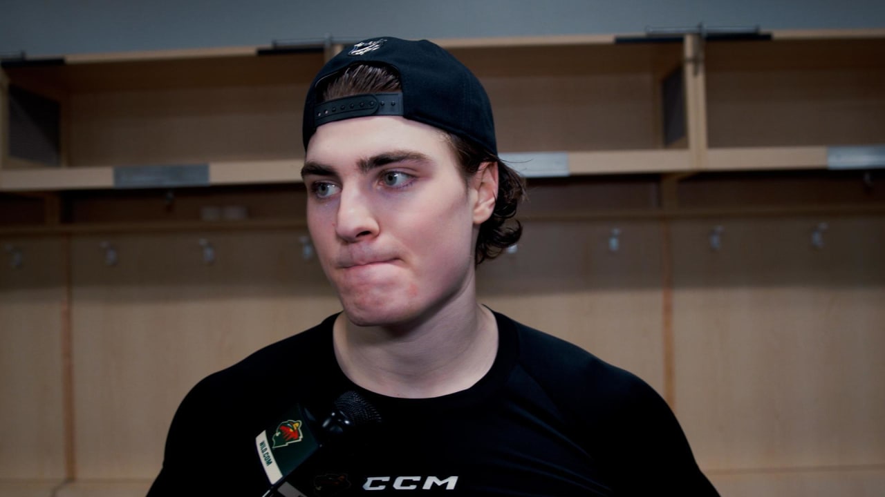 Ohgren Postgame vs VGK 4/12 | Minnesota Wild