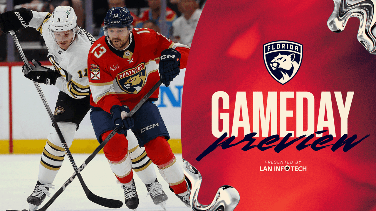 PREVIEW: Panthers raise banner, kick off new season vs. Bruins ...