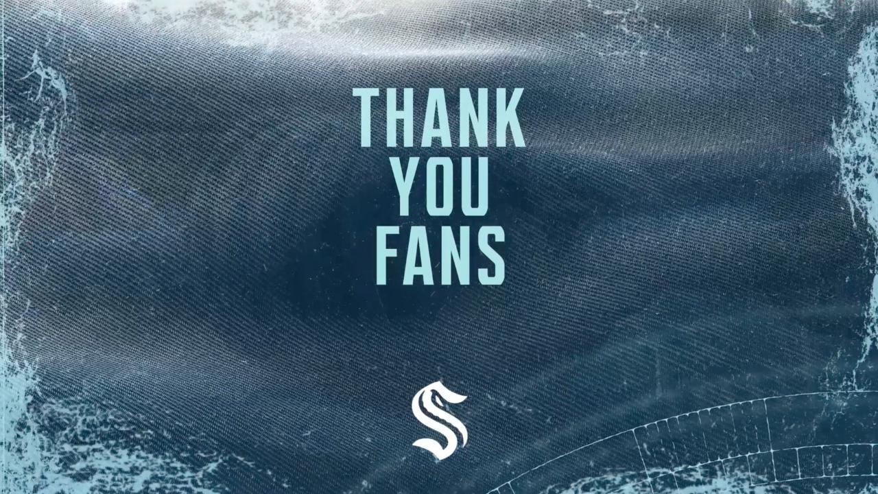 Thank You Kraken Fans! | Seattle Kraken