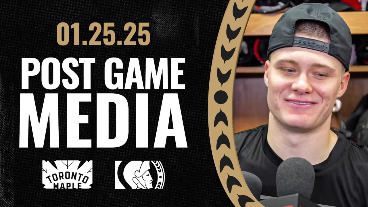 Tim Stützle Postgame Media vs TOR | Ottawa Senators