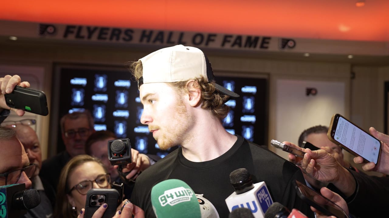 5/9 PHI vs. CAR Postgame: Oliver Bonk | Philadelphia Flyers