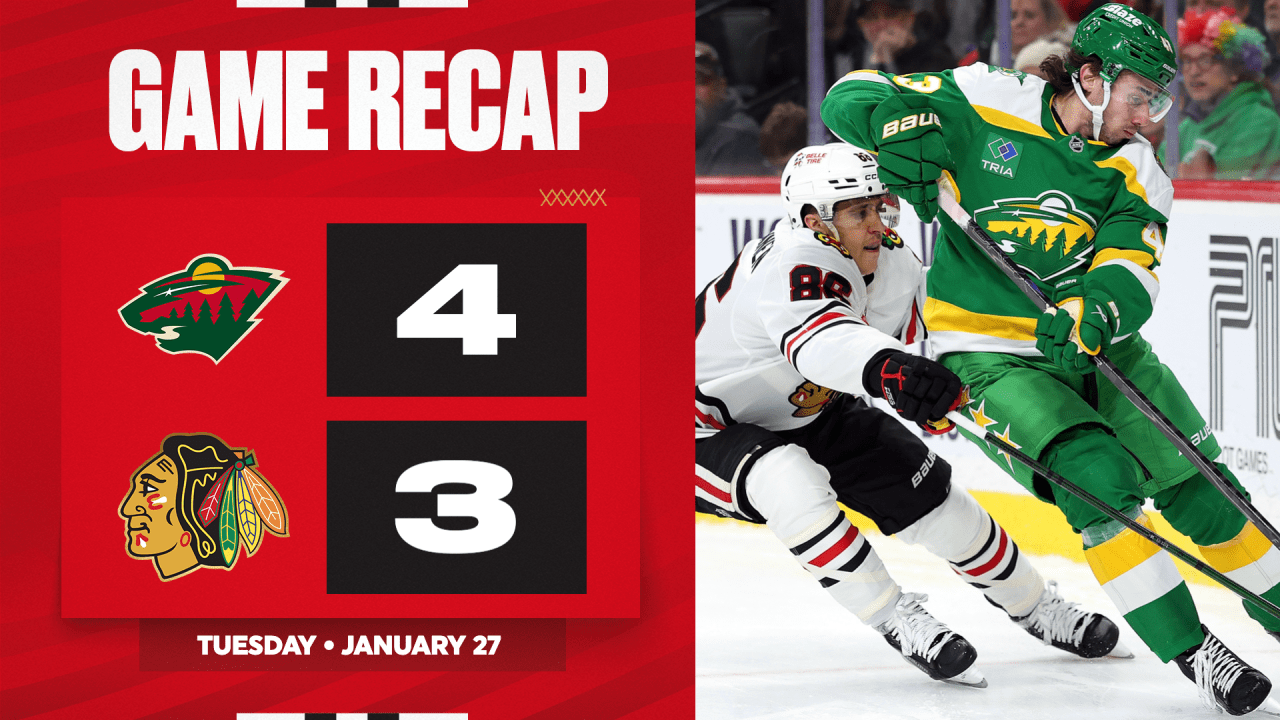 Game Highlights | Blackhawks at Wild | Chicago Blackhawks