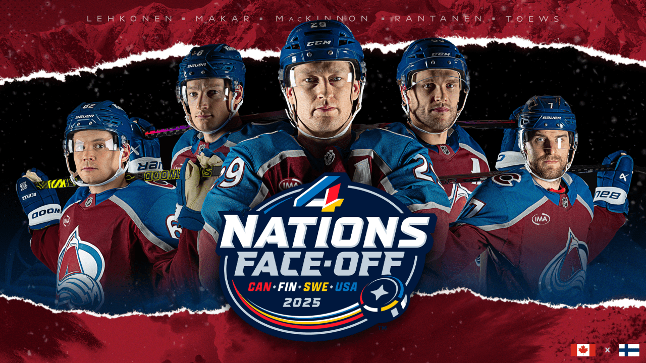 Lehkonen and Toews Join MacKinnon, Makar, Rantanen at 4 Nations Face ...