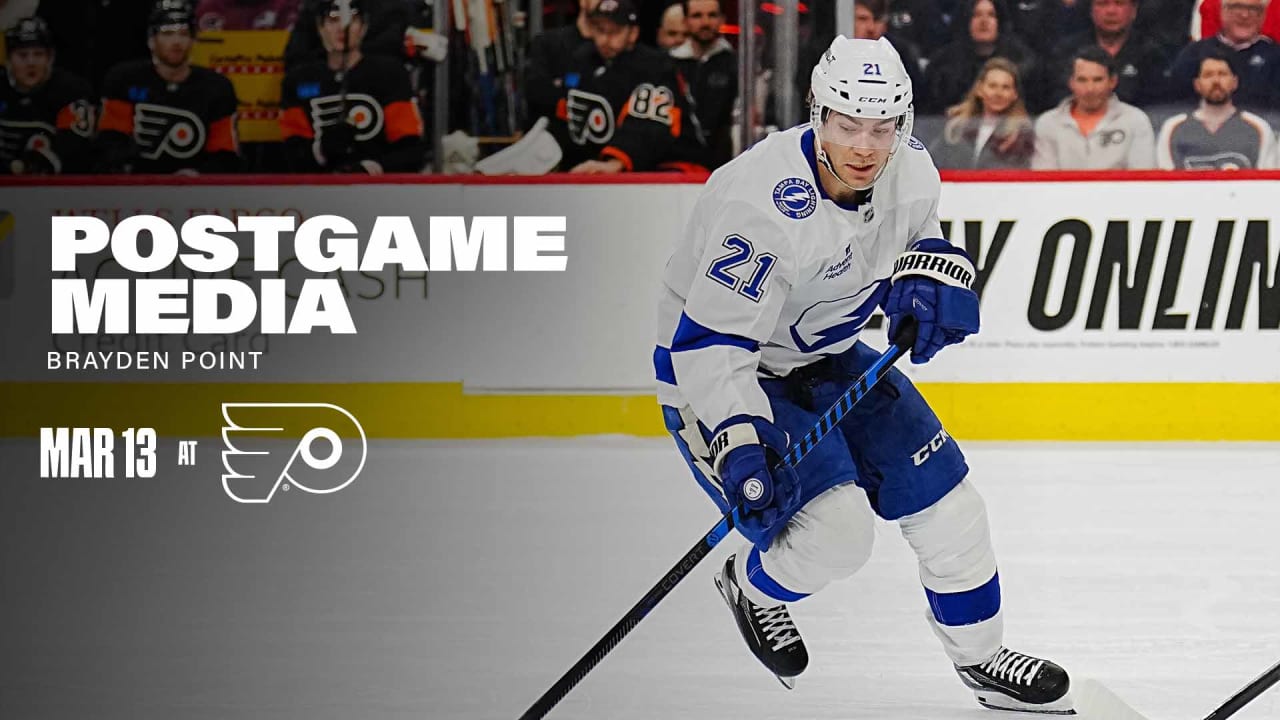 Brayden Point | Postgame at Philadelphia | Tampa Bay Lightning