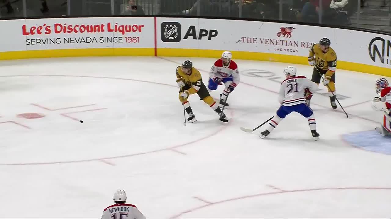 MTL@VGK: Hanifin scores goal against Samuel Montembeault | Vegas Golden ...