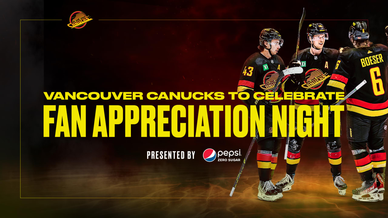 Canucks to Celebrate Fan Appreciation Night, Presented by Pepsi ...