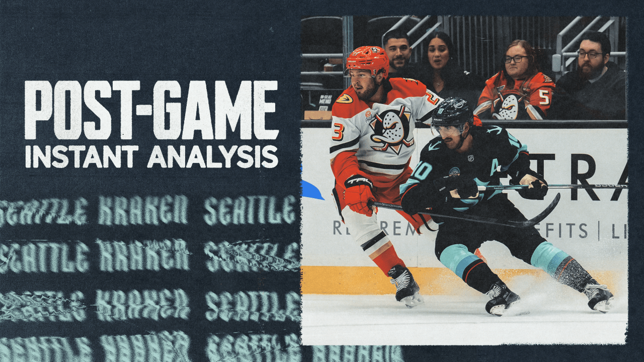 Post-Game Instant Analysis: Anaheim vs Seattle | Seattle Kraken