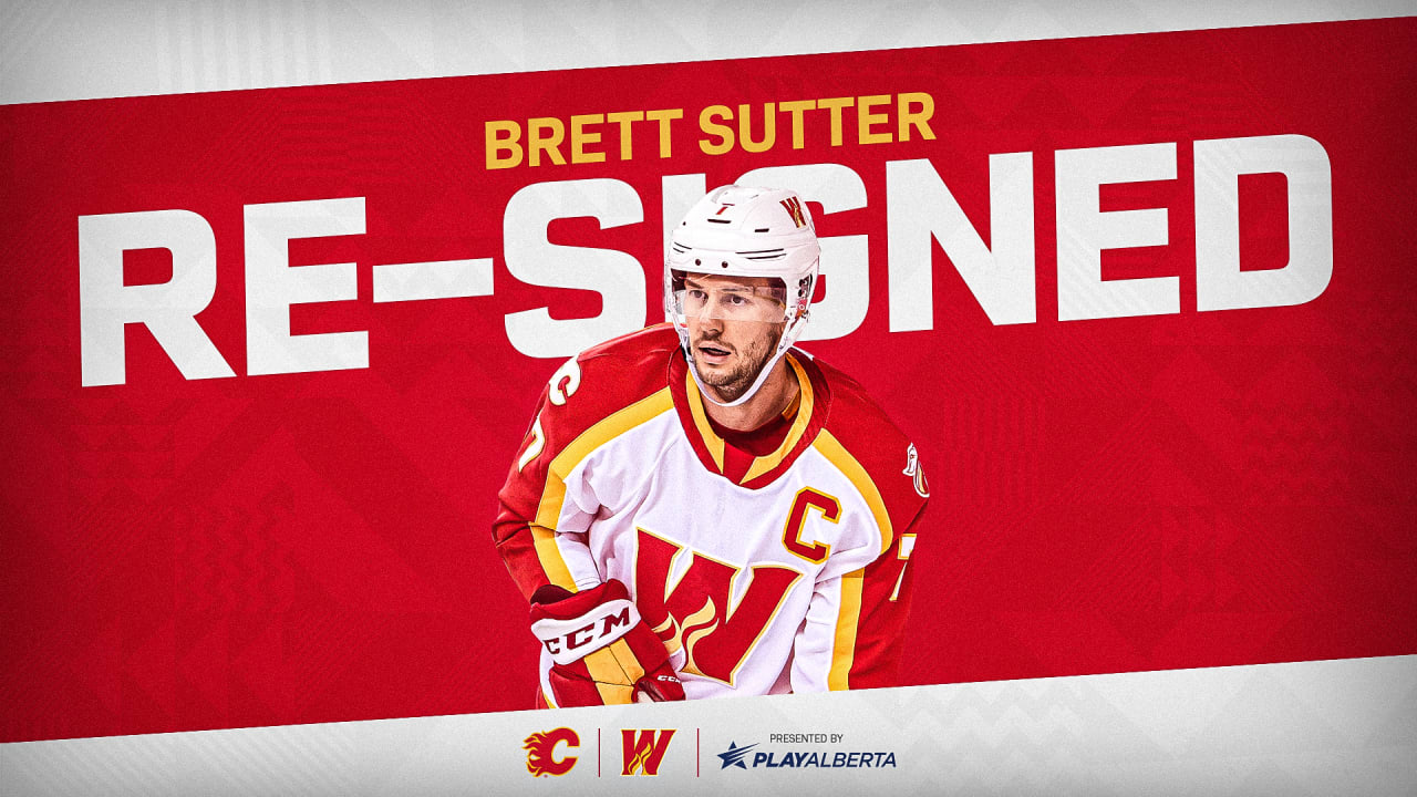 Wranglers re-sign Brett Sutter | Calgary Flames