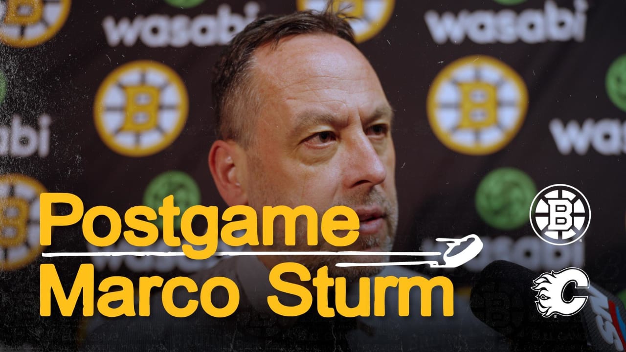 Press Room: Marco Sturm | Boston Bruins