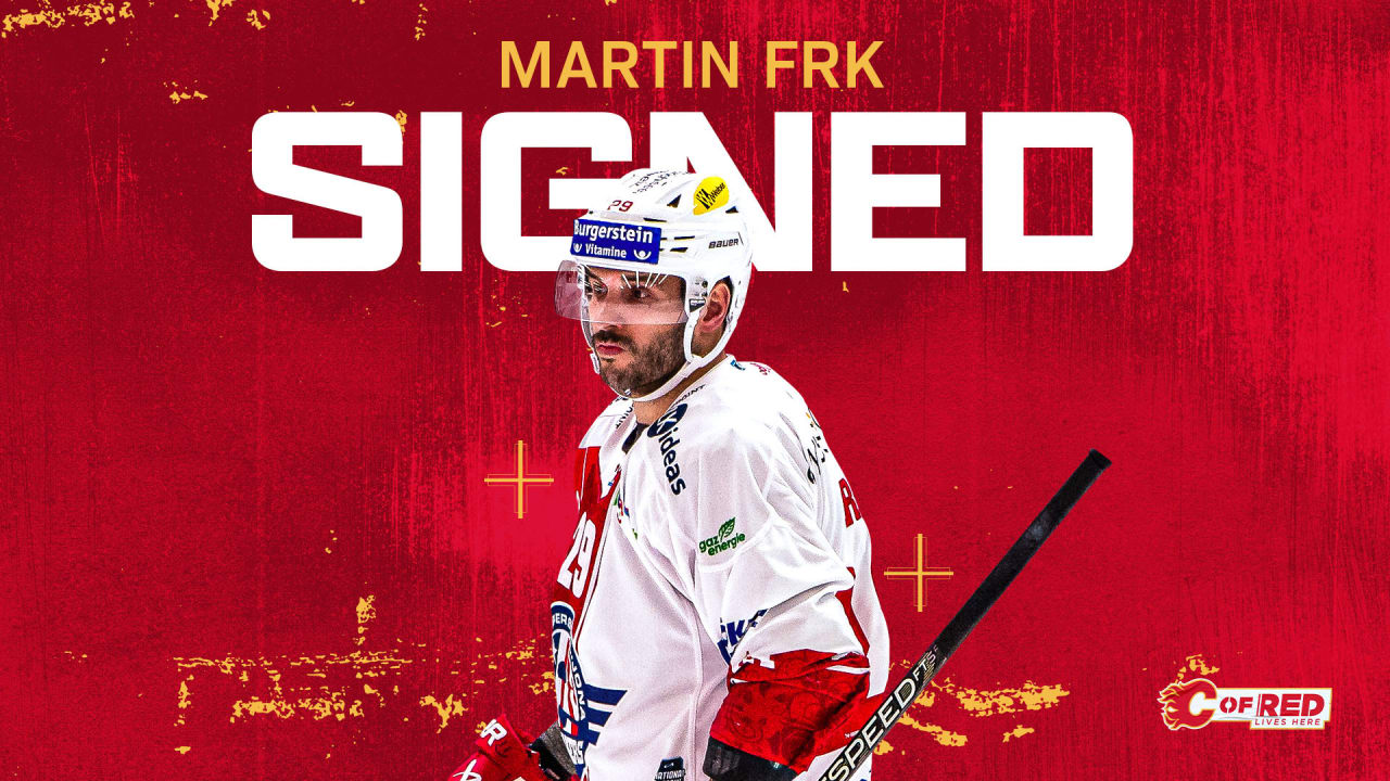 Flames Sign Forward Martin Frk | Calgary Flames