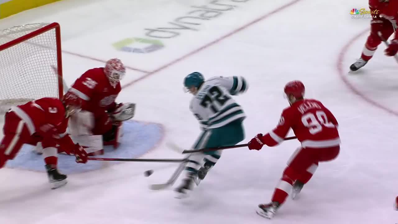 SJS@DET: Toffoli scores goal against Ville Husso | San Jose Sharks