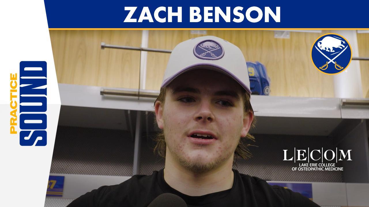 Zach Benson After Practice | Sabres de Buffalo