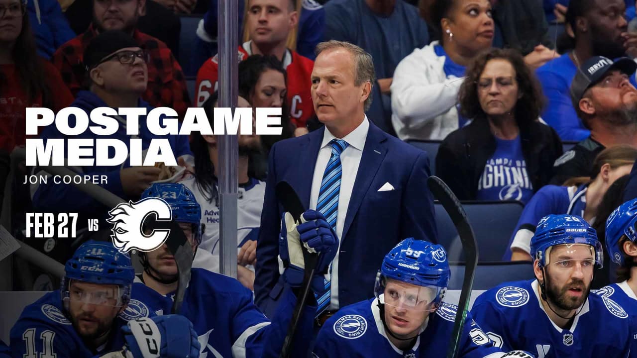 Jon Cooper | Postgame vs Calgary | Tampa Bay Lightning