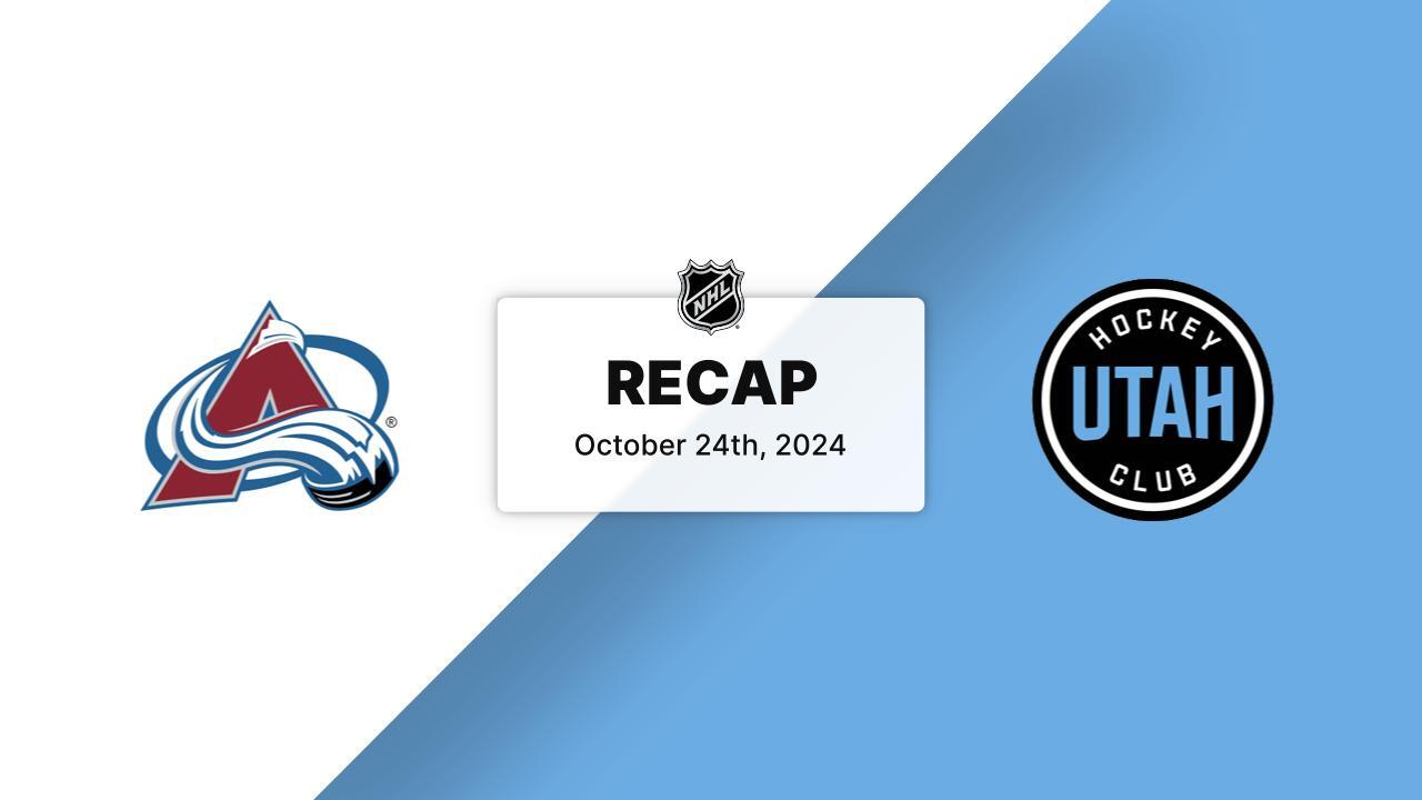 COL at UTA | Recap | Utah Mammoth