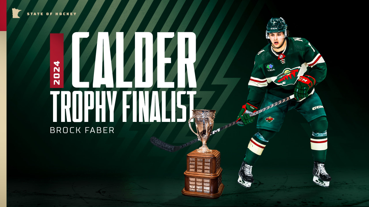 Minnesota Wild Defenseman Brock Faber Named Finalist for Calder ...