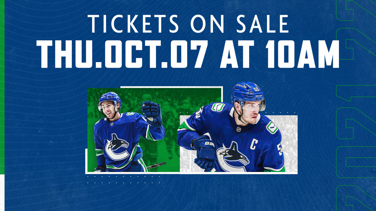 Vancouver Canucks Single Game Tickets On Sale Thursday, Oct. 7 ...