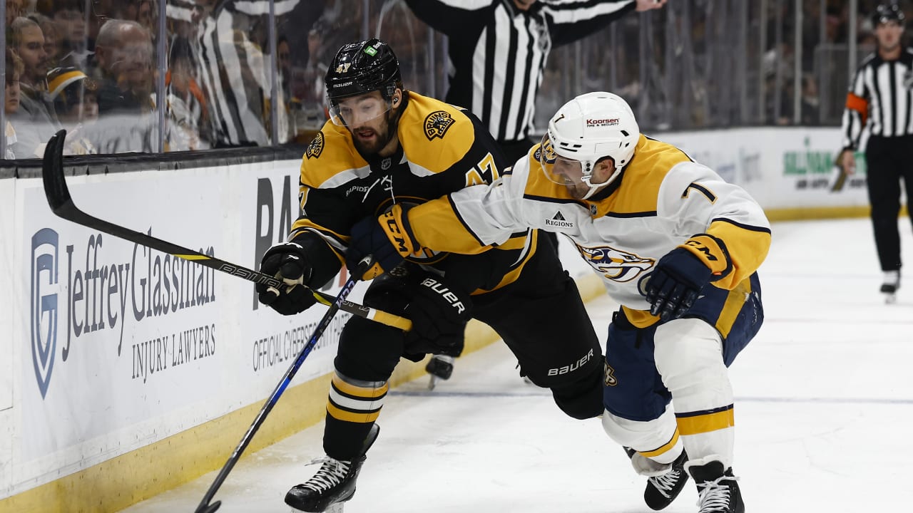 Geekie Hits 20-Goal Plateau But Bruins Fall to Predators | Boston Bruins