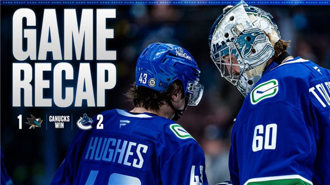 DeBrusk Calls Game in Overtime, Canucks Push Past Sharks 2-1 ...