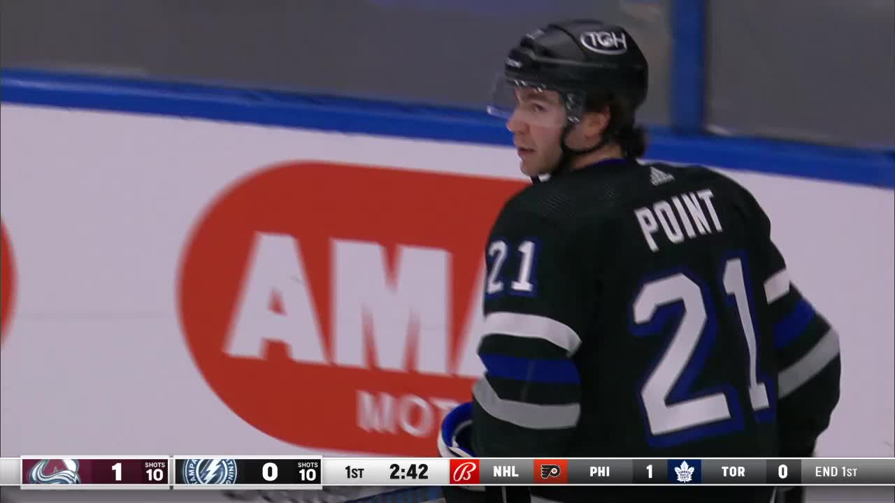 COL@TBL: Point scores goal against Justus Annunen | NHL.com