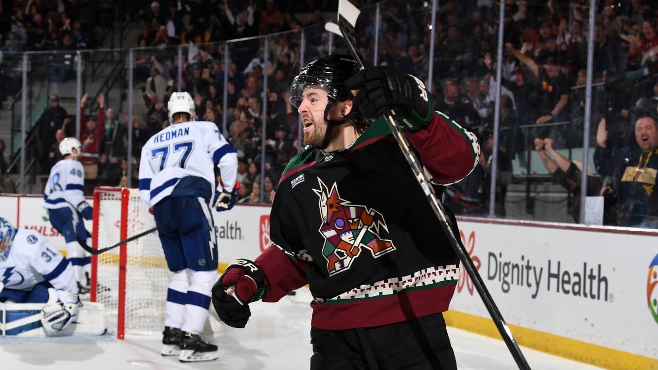 Carcone Scores Twice as Coyotes Top Lightning on Tuesday | NHL.com