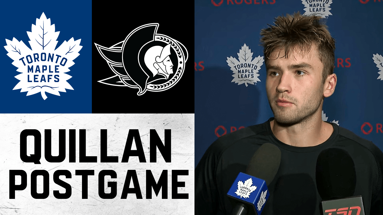 Jacob Quillan | Post Game | Toronto Maple Leafs