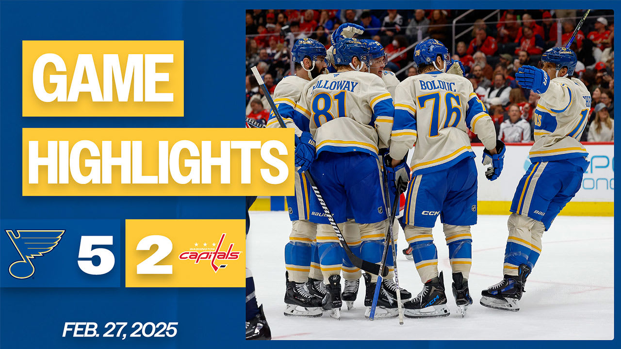 Highlights: STL 5, WSH 2 | St. Louis Blues