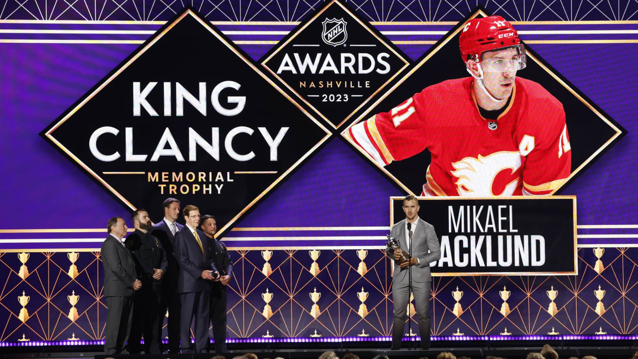 Nashville teacher presents King Clancy Memorial Trophy at 2023 NHL ...