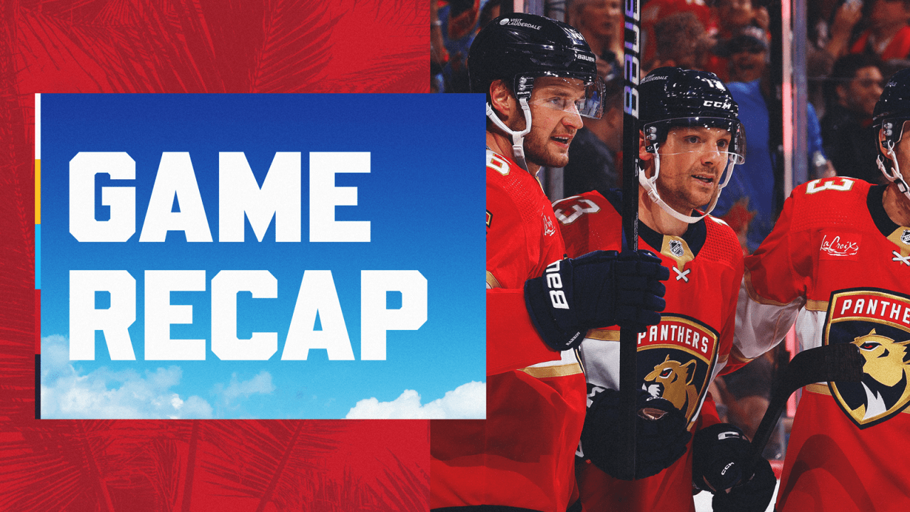 RECAP: Panthers 4, Blackhawks 3 | Florida Panthers