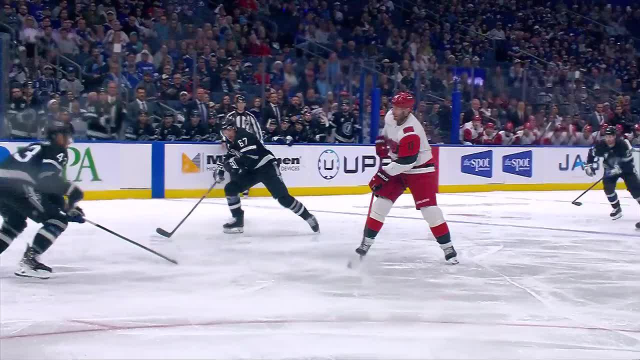 CAR@TBL: Robinson scores goal against Andrei Vasilevskiy | Carolina ...