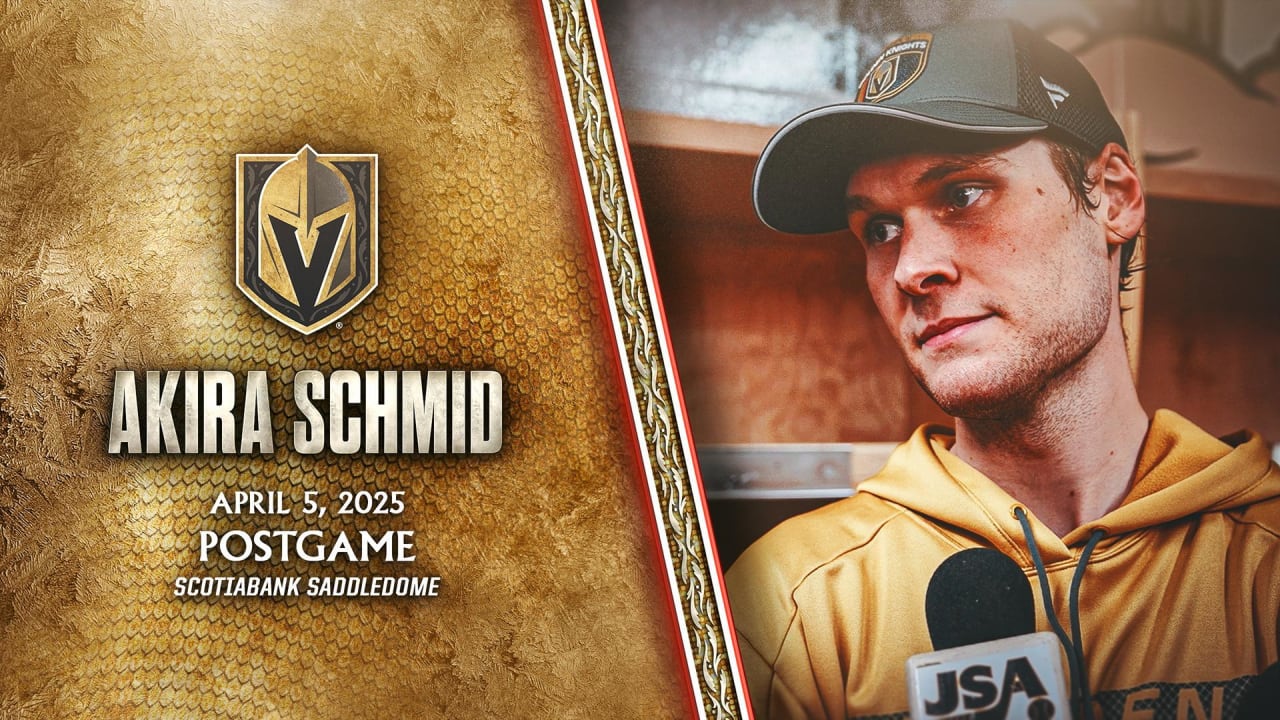 Akira Schmid Postgame 4/5 | Vegas Golden Knights