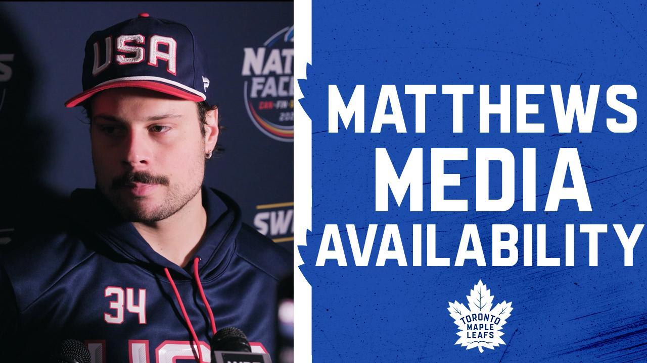 Auston Matthews | 4 Nations Face-Off | Media Availability | Toronto ...