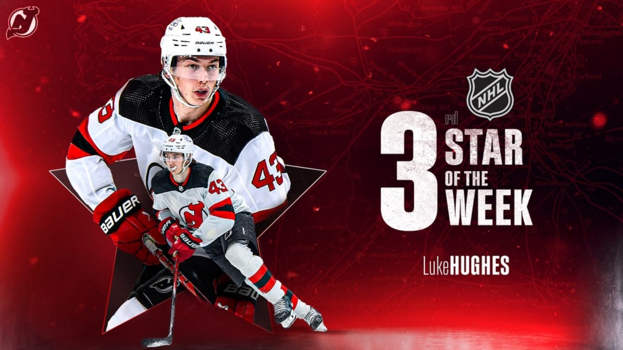 Luke Hughes Named NHL's Third Star of Week | BLOG | New Jersey Devils