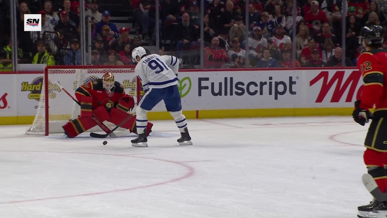 TOR@OTT: Tavares scores goal against Linus Ullmark | Toronto Maple Leafs