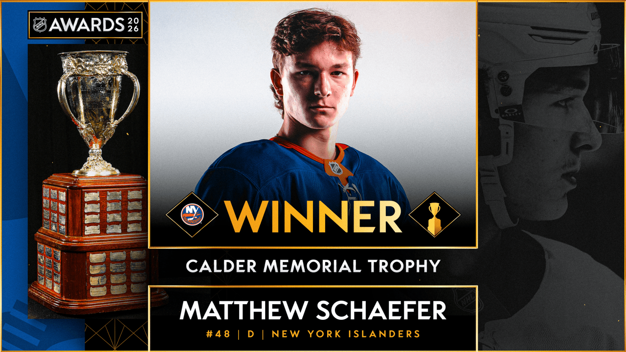 Calder Trophy pro nováčka sezony získal Schaefer | NHL.com/cs