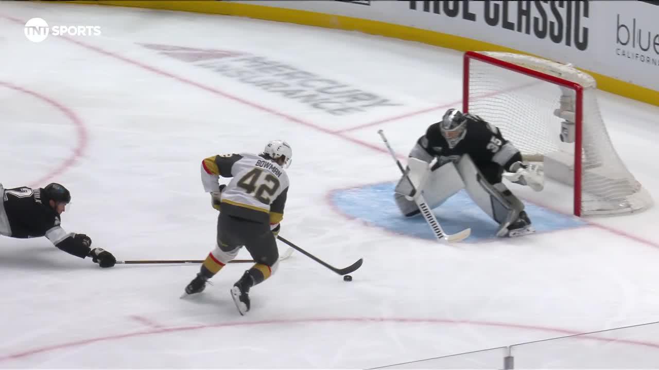 VGK@LAK: Bowman scores goal against Darcy Kuemper | Vegas Golden Knights