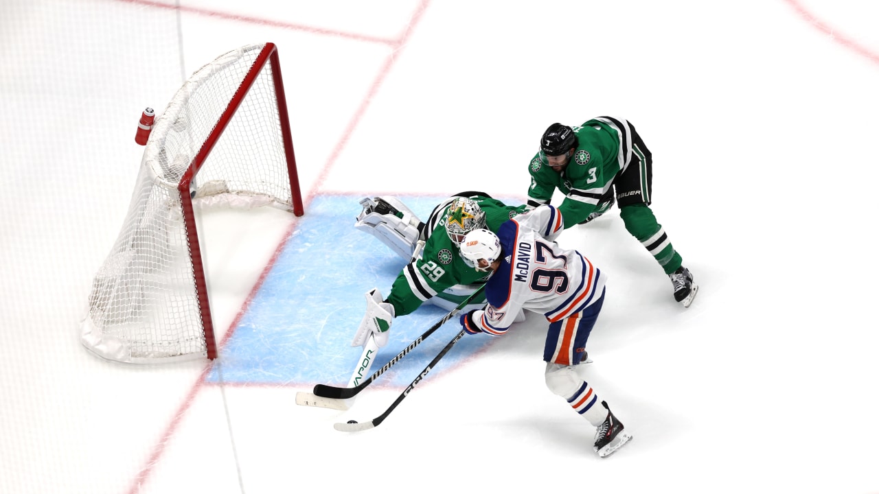 Oettinger makes amazing stick save to stop McDavid in 1st overtime ...