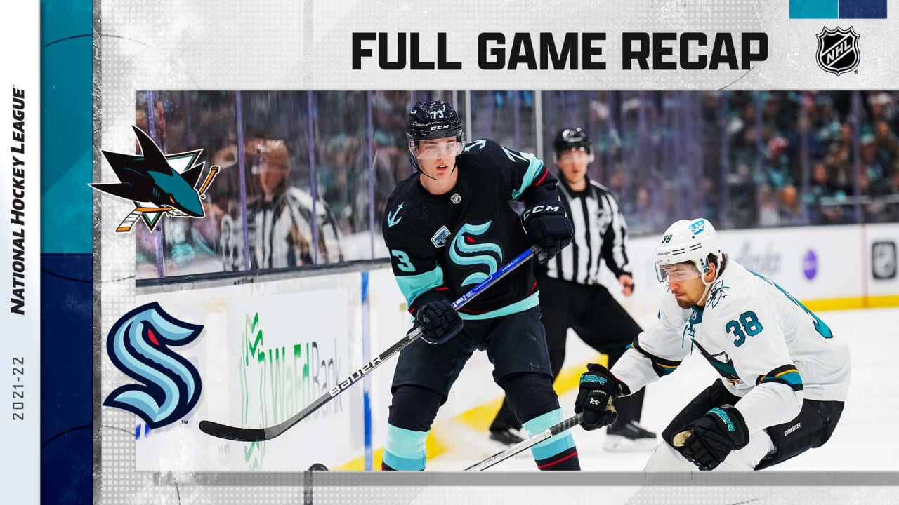 Recap: SEA 3, SJS 0 | Seattle Kraken