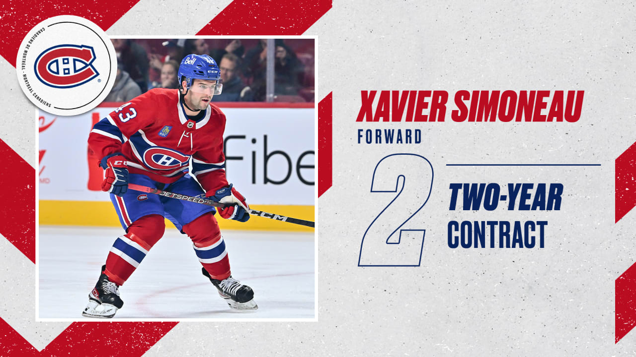 Two-year, entry-level contract for Xavier Simoneau | Montréal Canadiens
