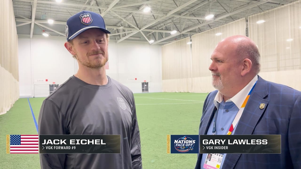 Jack Eichel Post-Practice for Team USA at 4Nations 2/10 | Vegas Golden Knights